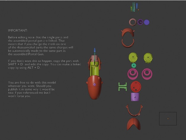 Arduino powered Portal Gun by Lunchbox | Download free STL model ...