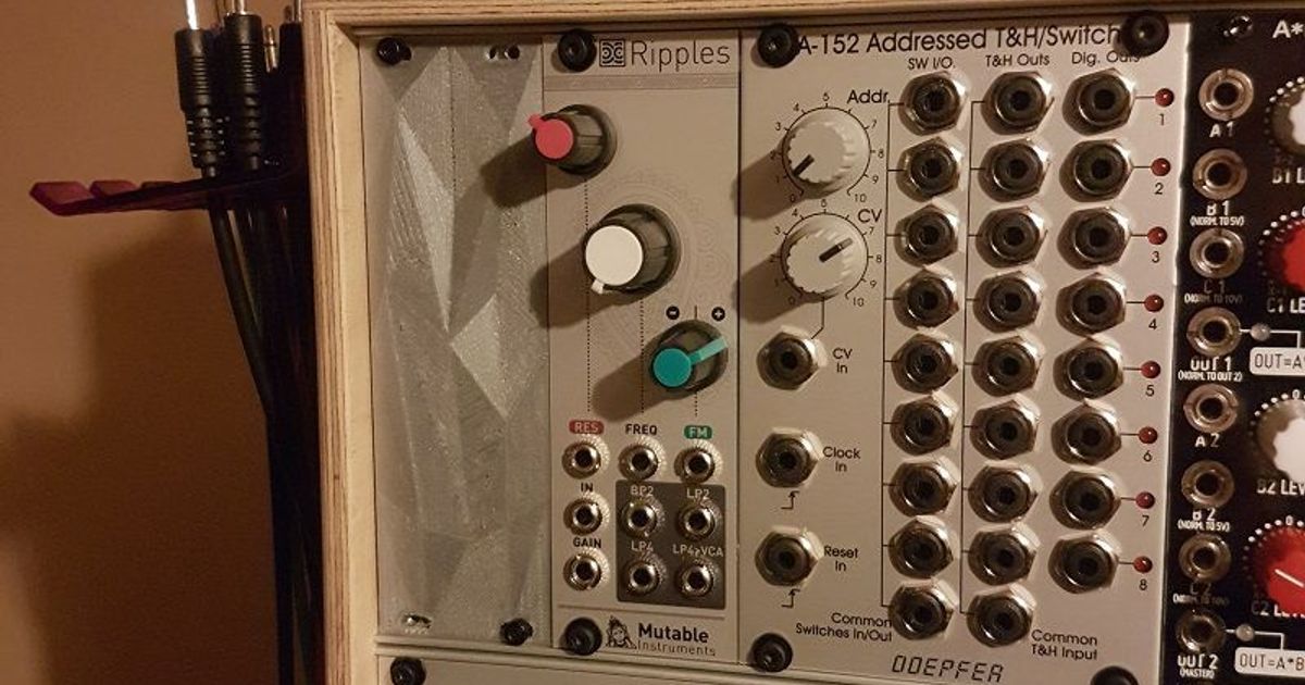 Polygonal styled Eurorack blank panels by shledge | Download free STL ...