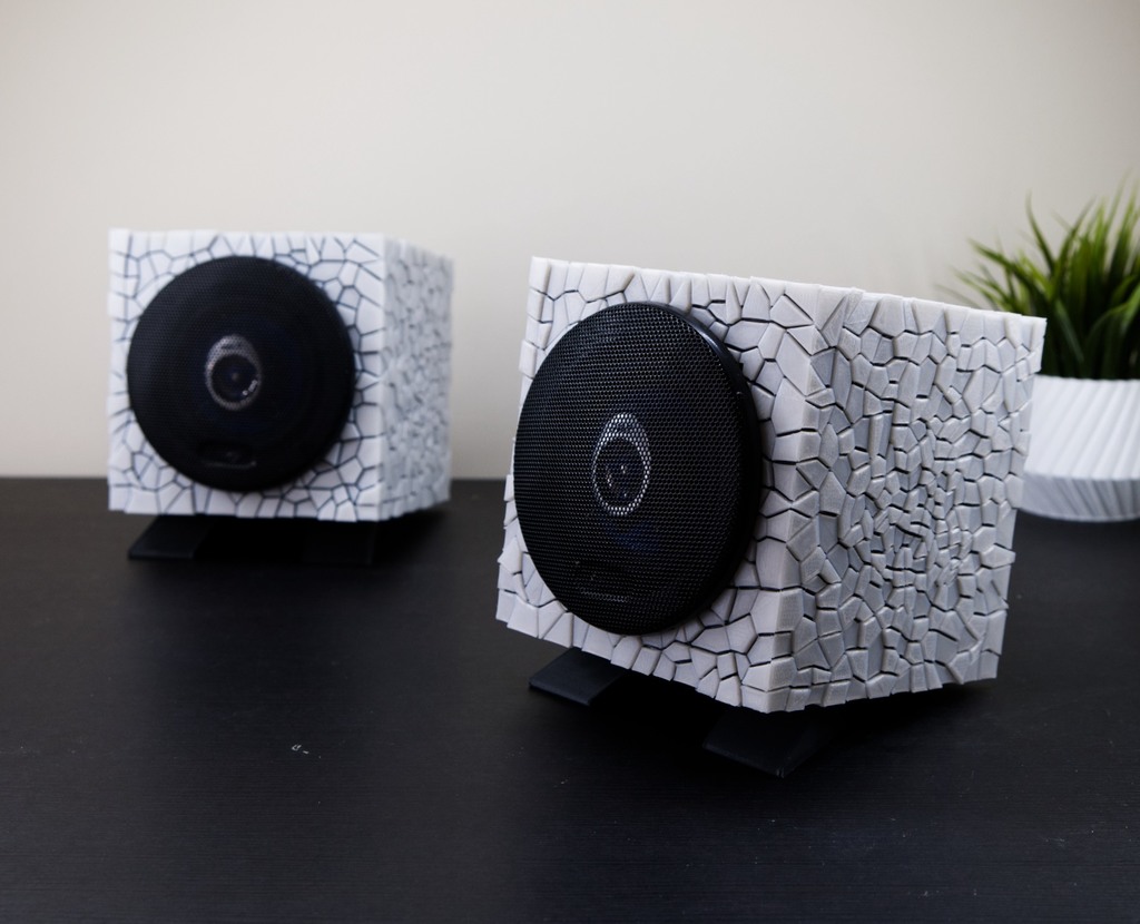 3D Printed Reactive LED Speakers by scholtzan | Download free STL model ...