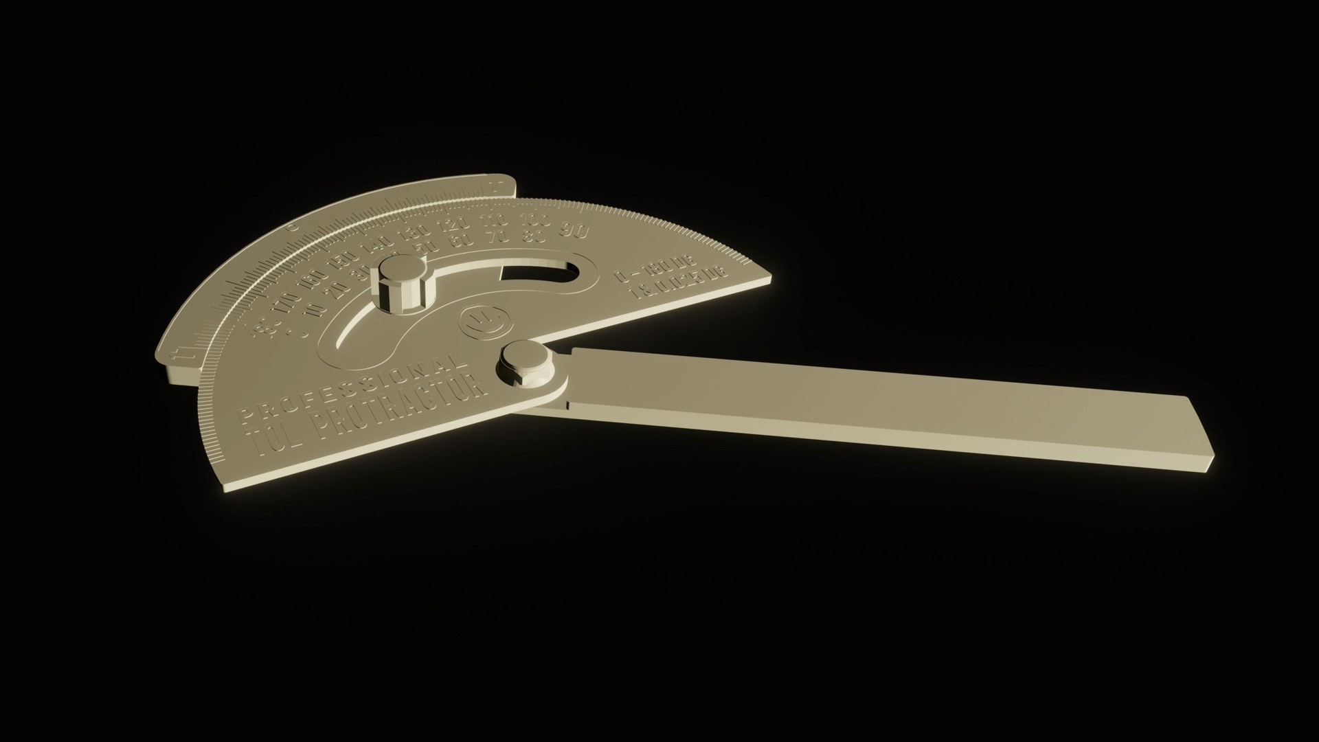 Professional Protractor for CAD modelling (0.025 degree precision angle ...