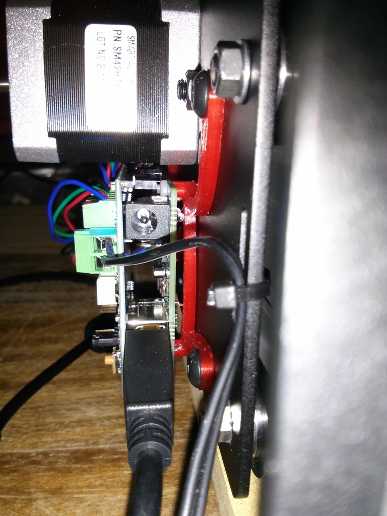 Gratuitously curvaceous Shapeoko electronic mount by Richard M ...