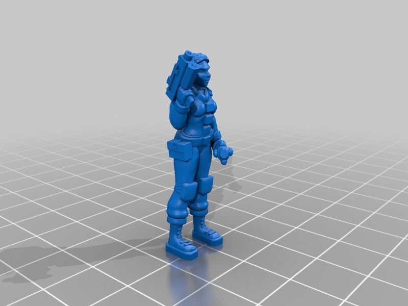 Female Space 'Dude' 7 figure set by Miller Bro | Download free STL ...