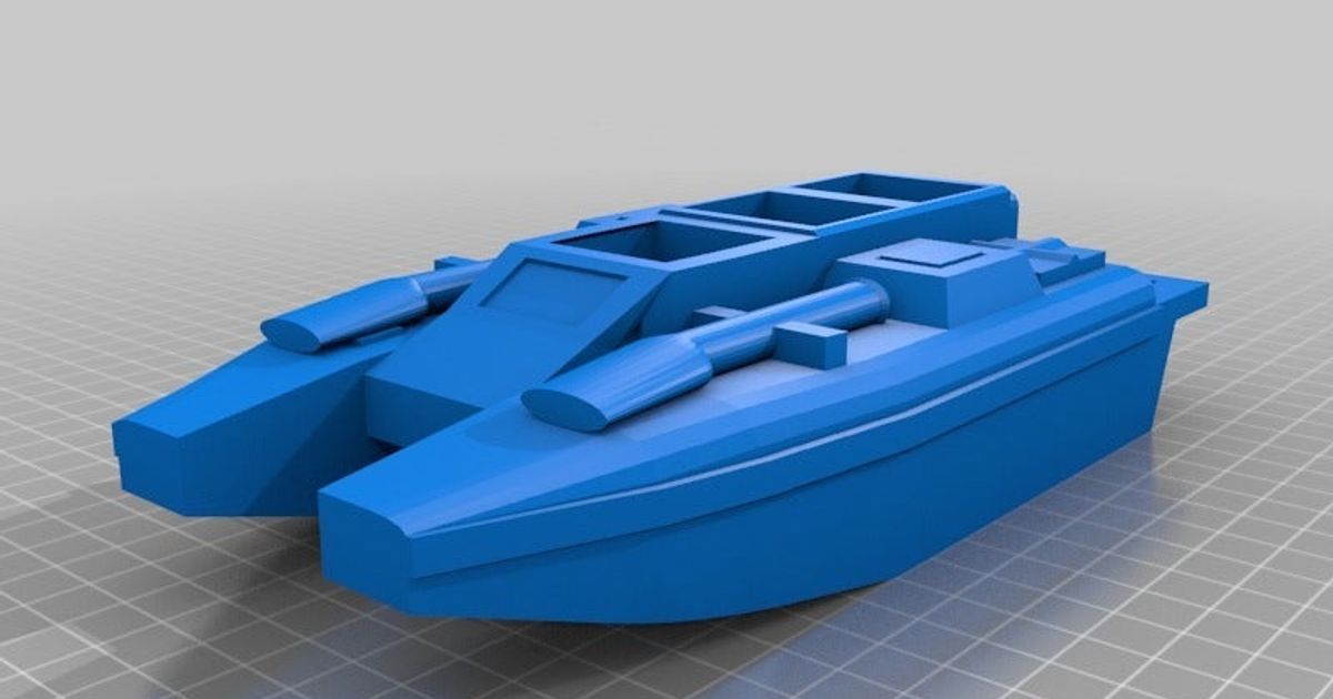 Boat and Anti-Grav Tank por Miller Bro | Descargar modelo STL gratuito ...