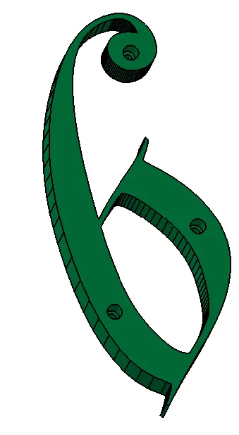 Number 6 by CADGUY88 | Download free STL model | Printables.com