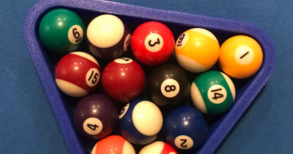 Pool Triangle - model for any size ball por hwmonkey | Descargar modelo ...