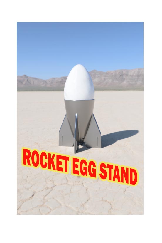 Rocket Egg Stand by Jamie Claye | Download free STL model | Printables.com