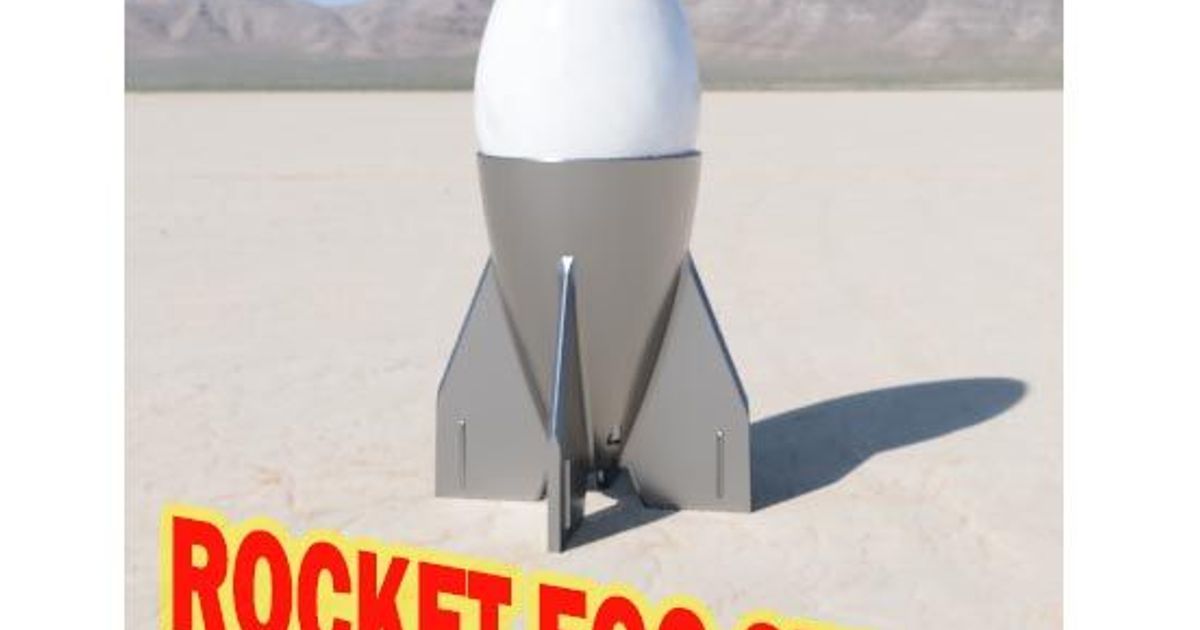 Rocket Egg Stand by Jamie Claye | Download free STL model | Printables.com