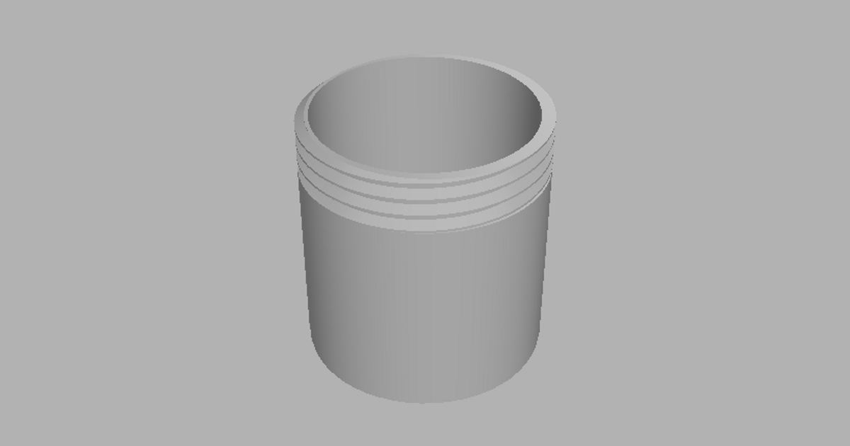 Smaller Cylindrical Box with Lid by BlackFury | Download free STL model ...