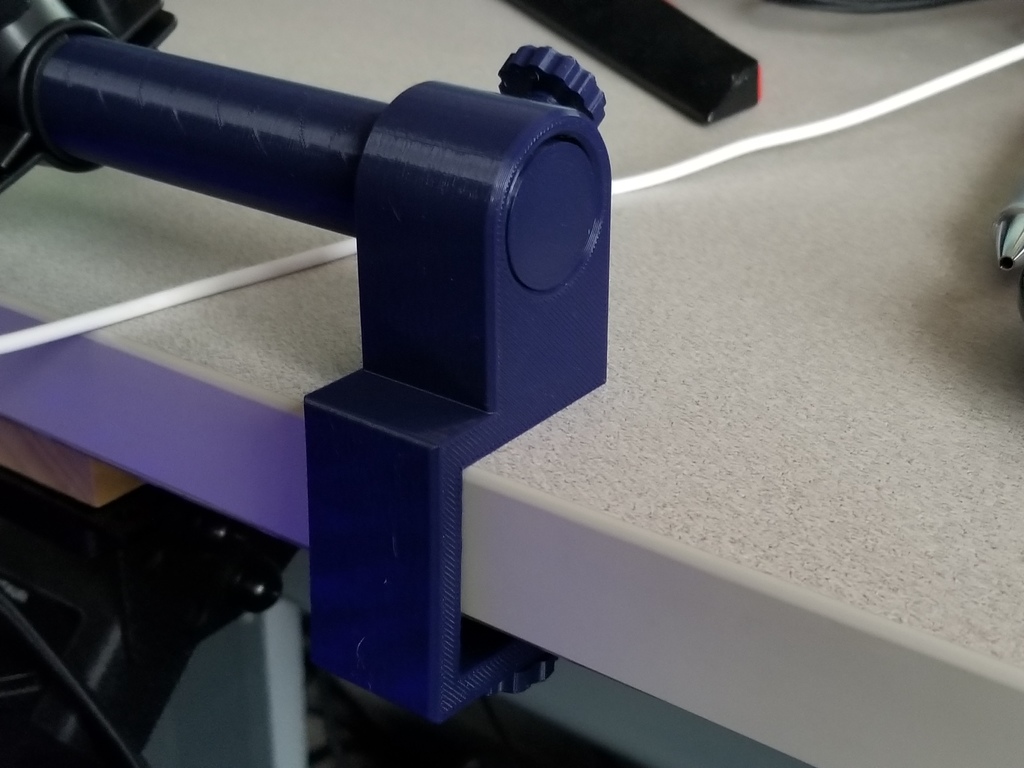 Clamp, rod, and stand for mounting devices to desk by probertson ...