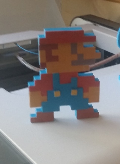 Mario 8 Bit Embossed Details by sundewzer | Download free STL model ...