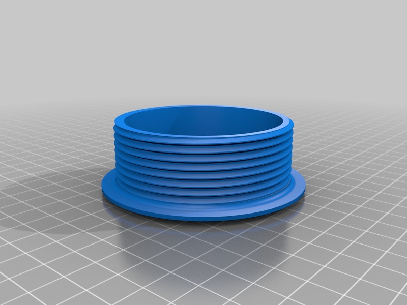 Threaded Desk Grommet - 2.5" by theDroob | Download free STL model ...
