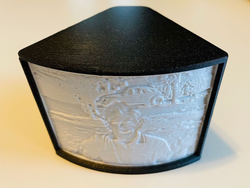Curved Lithophane Box by Ken | Download free STL model | Printables.com