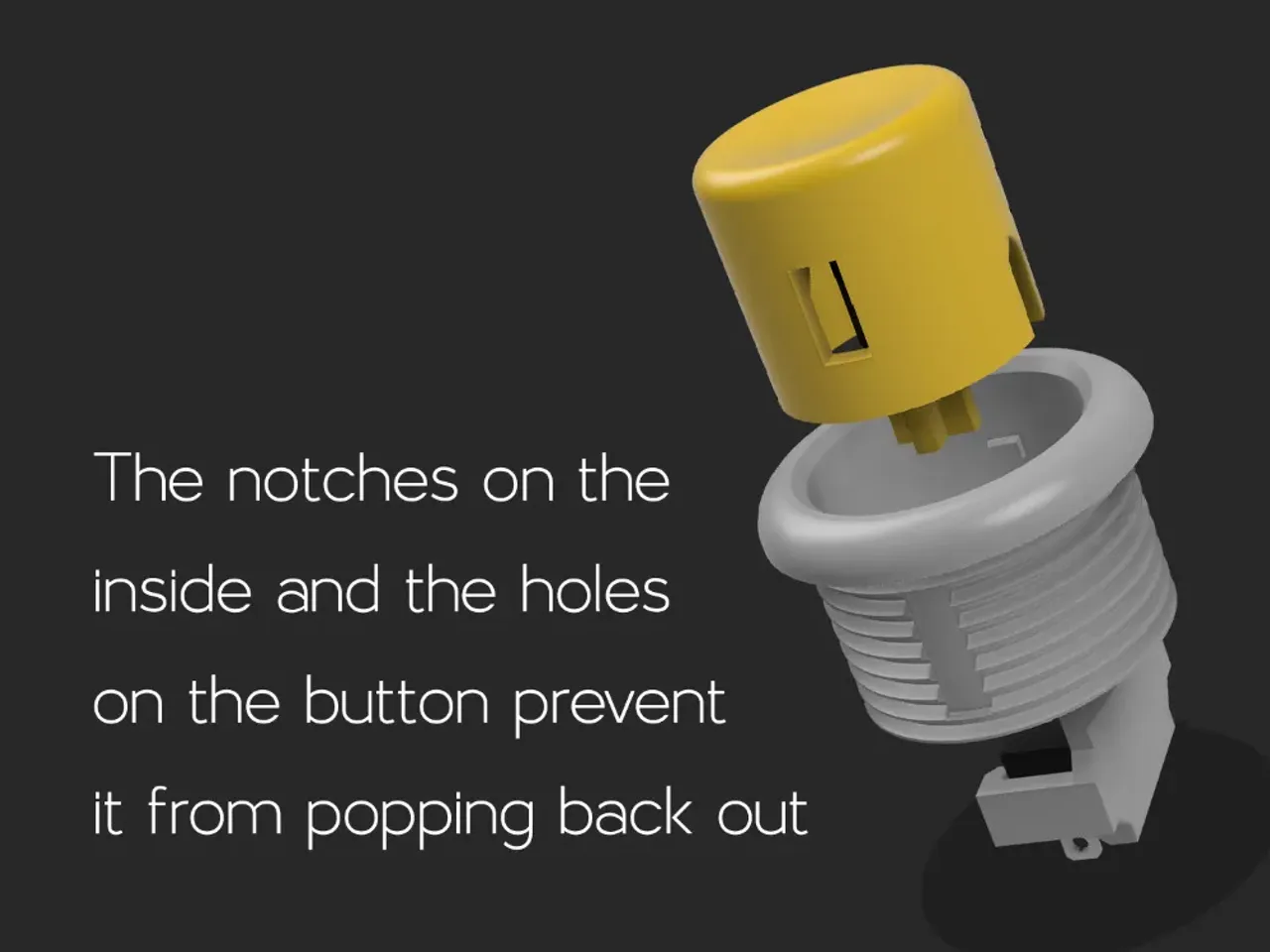 Customizable Concave Screw-in Arcade Button - Built strong and doesn't ...