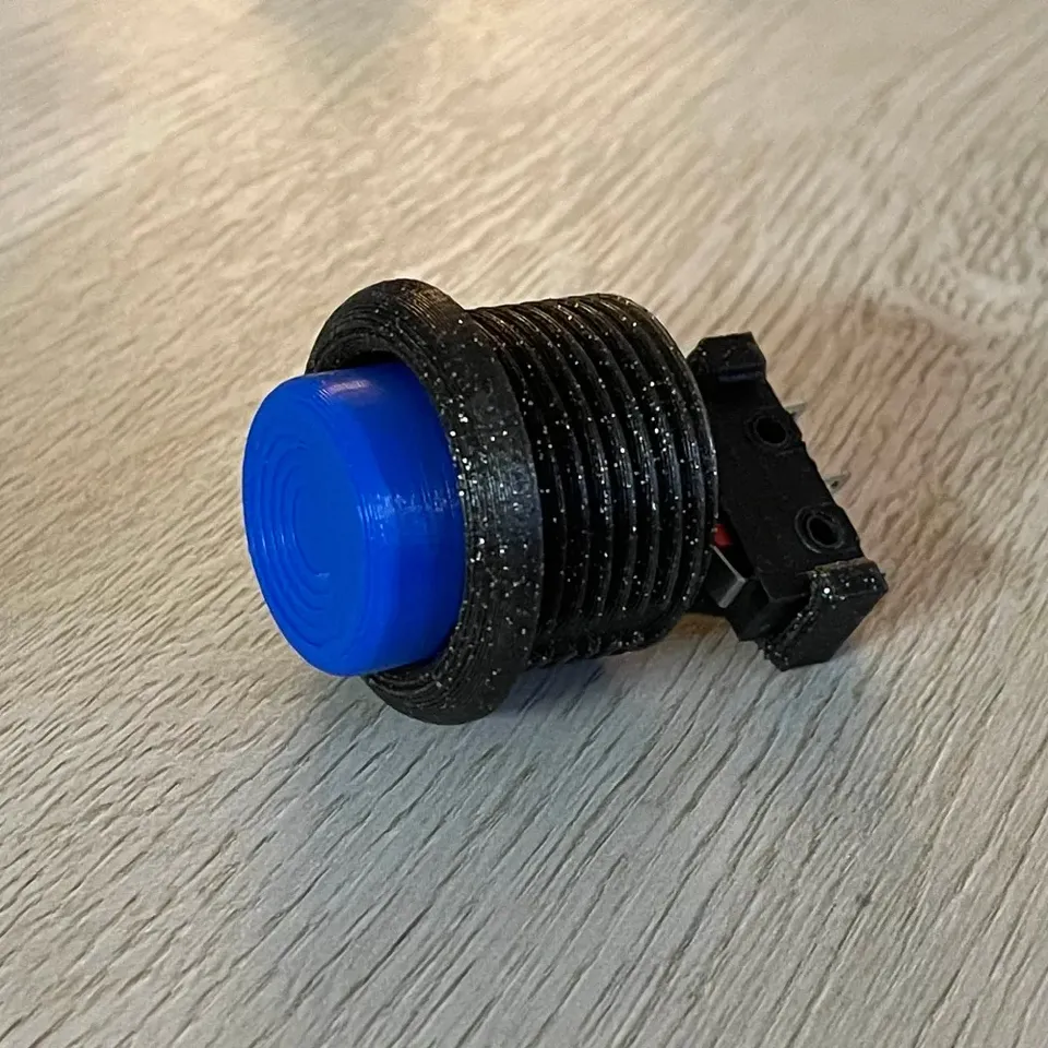 Customizable Concave Screw-in Arcade Button - Built strong and doesn't ...