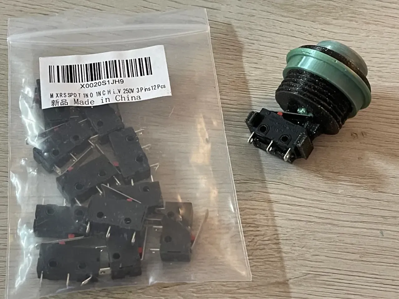 Customizable Concave Screw-in Arcade Button - Built strong and doesn't ...