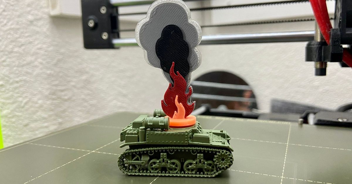 Flame & Smoke Marker 2.0 by 3DyPrinterGuy | Download free STL model ...