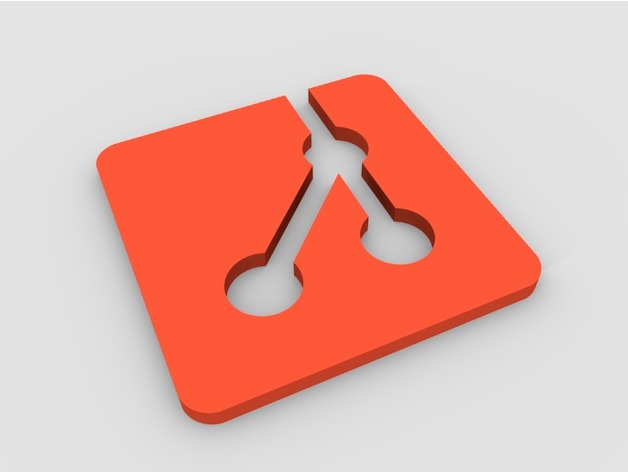 Git logo by HiddenP56 | Download free STL model | Printables.com