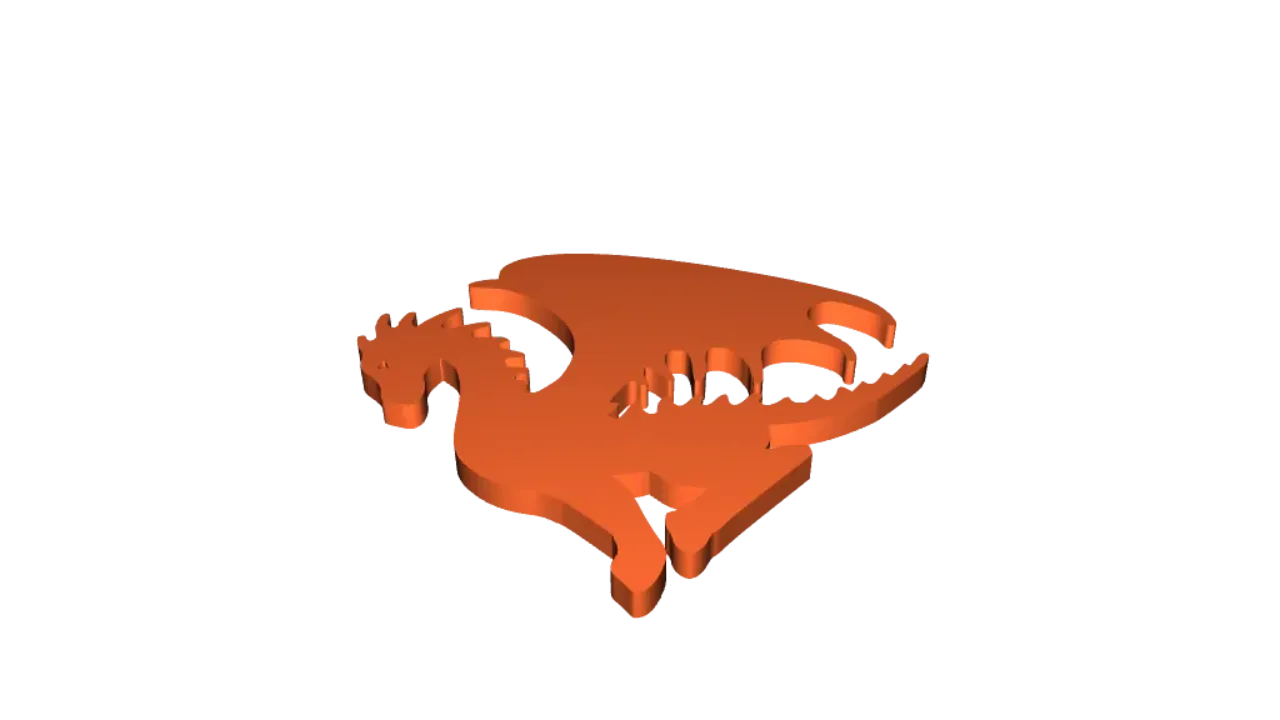 dragon 2d by KRAB | Download free STL model | Printables.com