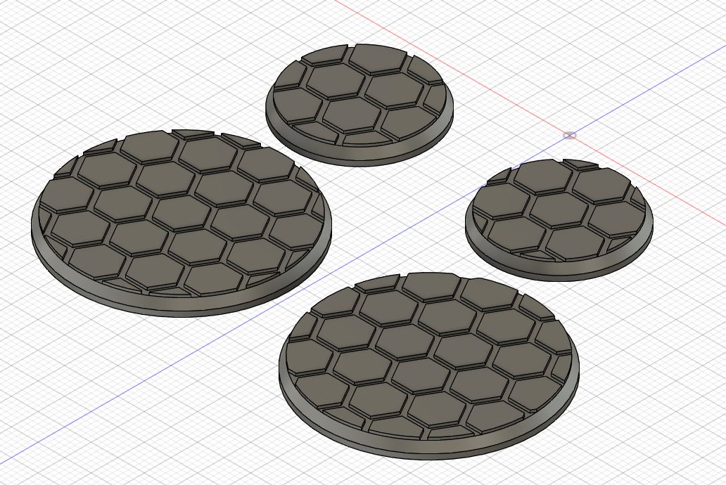 Hex Bases for Miniatures by Fragmented | Download free STL model ...