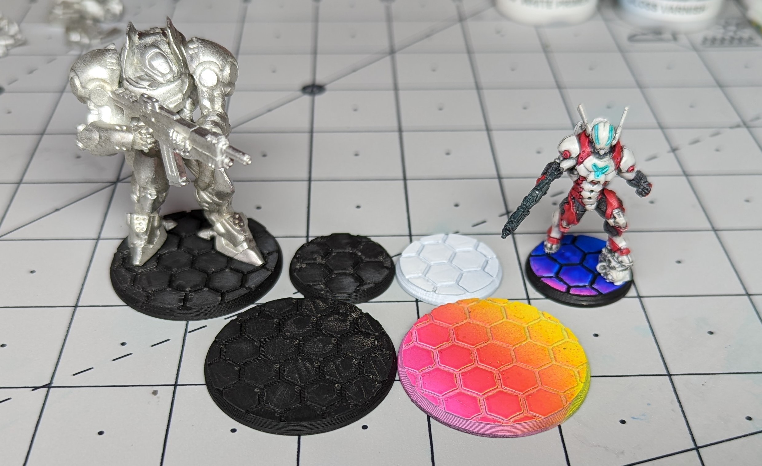 Hex Bases for Miniatures by Fragmented | Download free STL model ...
