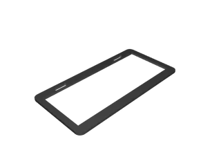 Customizable License Plate frame by ChildsPlay3DPrints | Download free ...