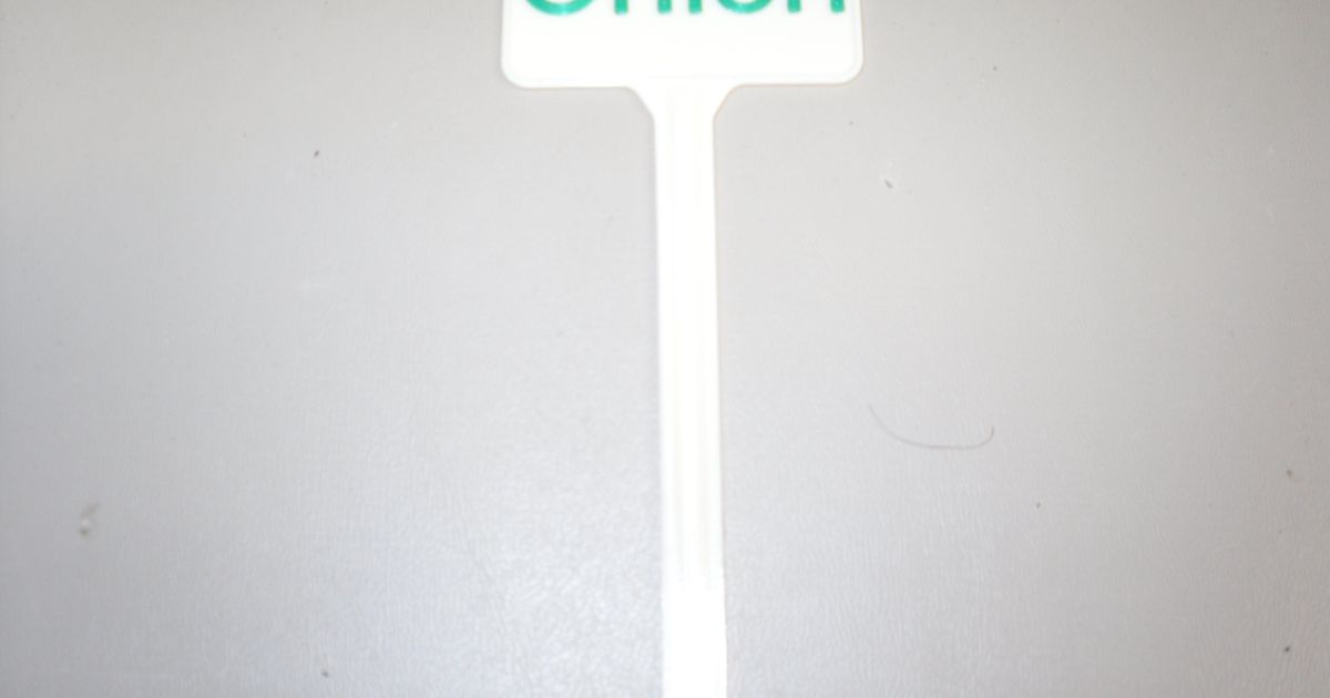 Plant Label Onion by LMJ | Download free STL model | Printables.com