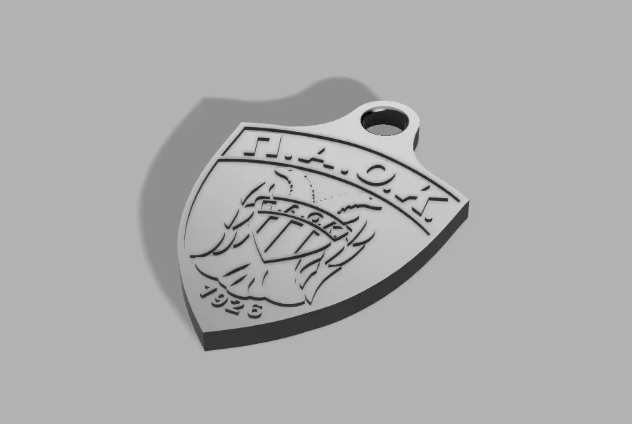 PAOK Emblem Keychain by Spy | Download free STL model | Printables.com
