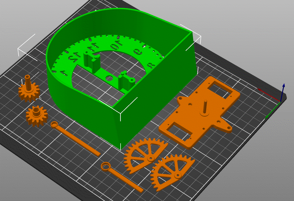 Two servo clock by ceptimus | Download free STL model | Printables.com