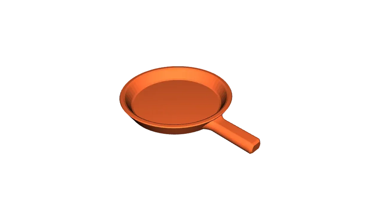 Frying Pan for Lucky 13 by fnese | Download free STL model | Printables.com