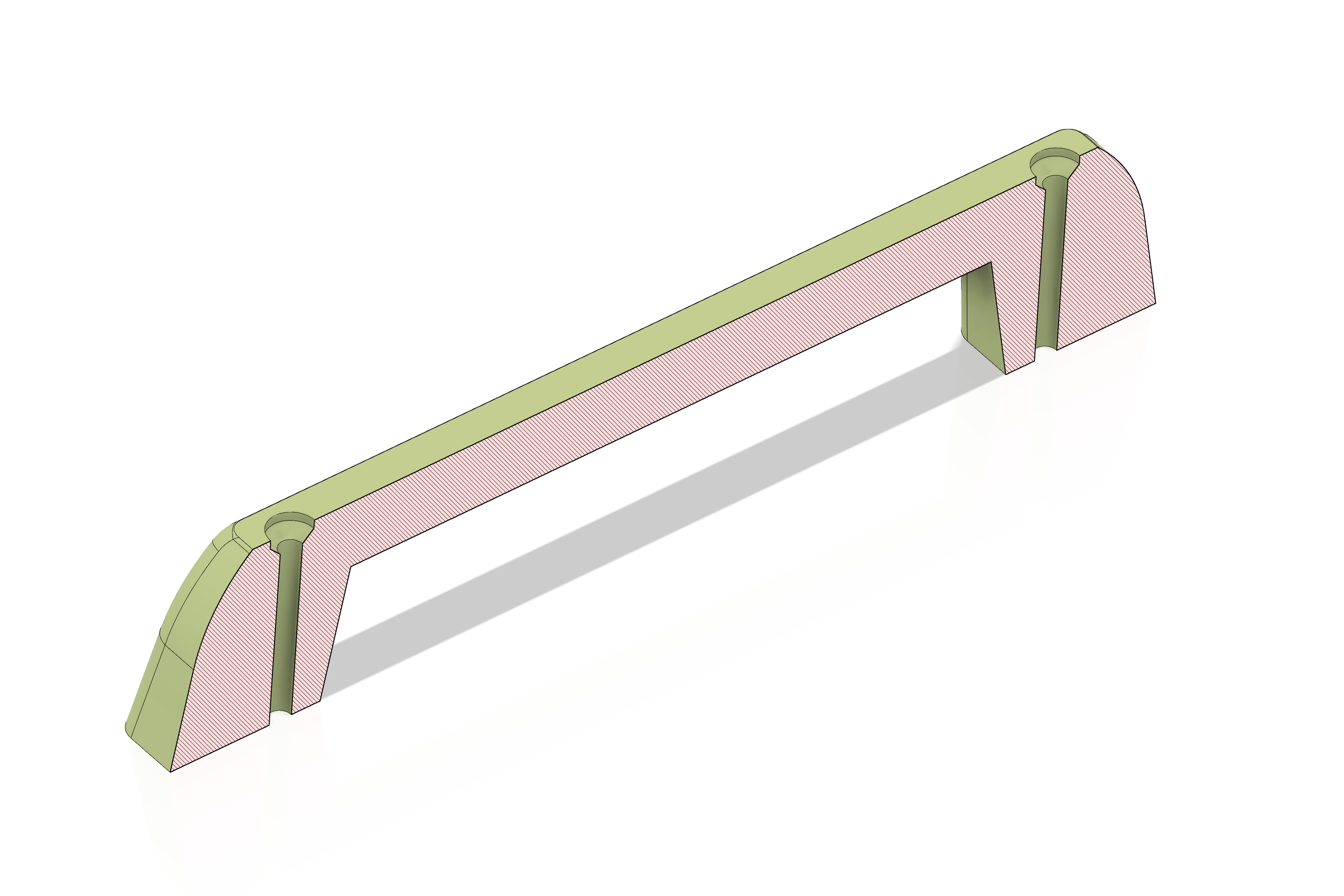 Door or Drawer Handle, Front Mounted - Various Sizes by Lucky Resistor ...