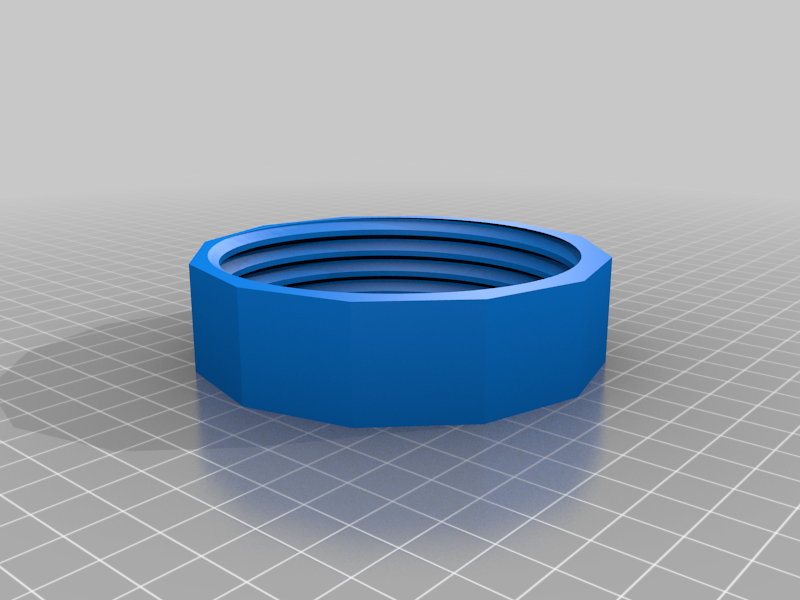 Pen Pot, M90 Thread and nut by MegaAndy | Download free STL model ...