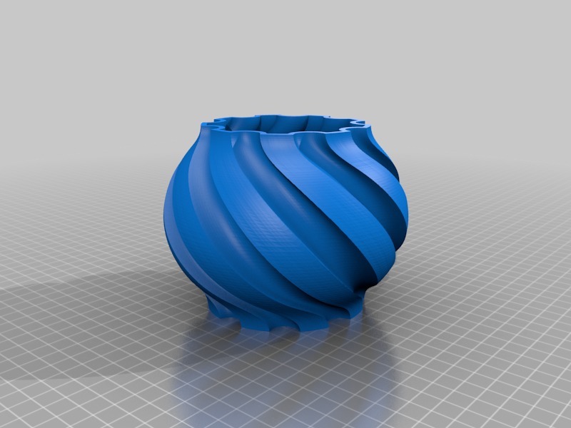 Twisted Plant Pot by MegaAndy | Download free STL model | Printables.com