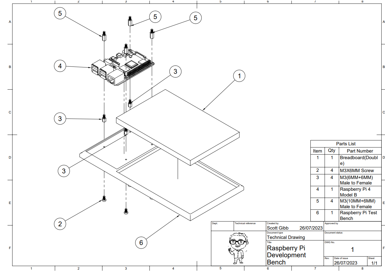 Raspberry Pi Development Bench by Scott Gibb | Download free STL model ...