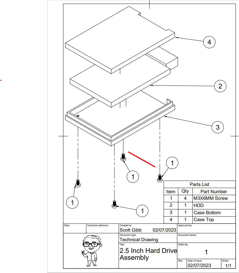 2.5" HDD Case by Scott Gibb | Download free STL model | Printables.com