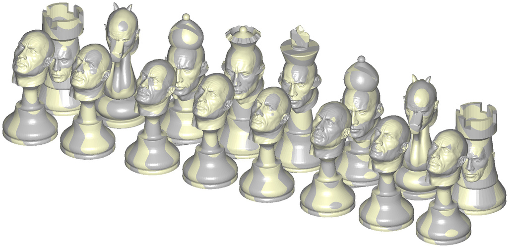 The Rock Chess Set por FaceHaver | Descargar modelo STL gratuito ...