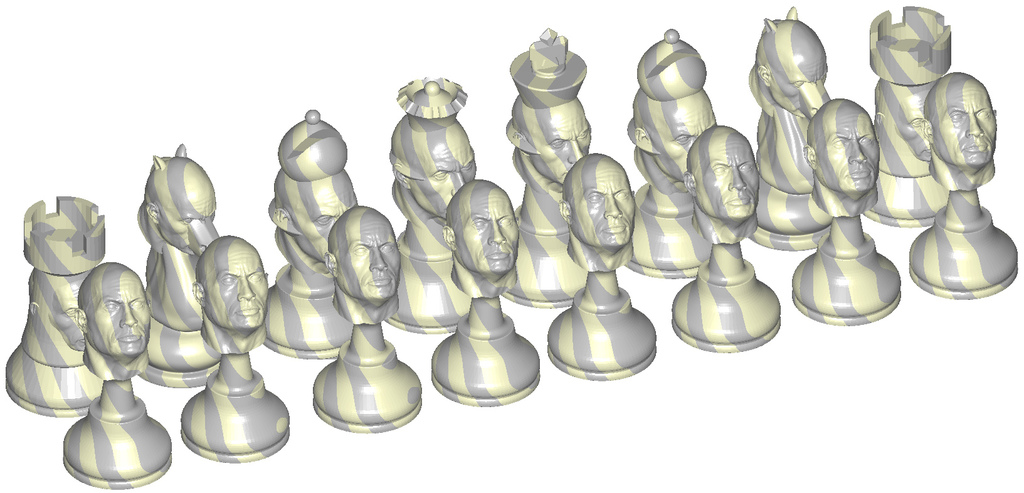 The Rock Chess Set por FaceHaver | Descargar modelo STL gratuito ...