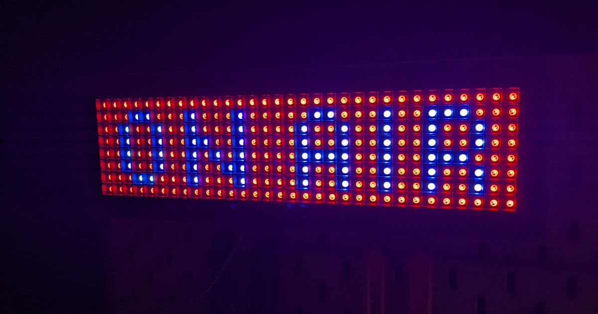 Pixel It 8x32 LED Matrix Case by atom | Download free STL model ...