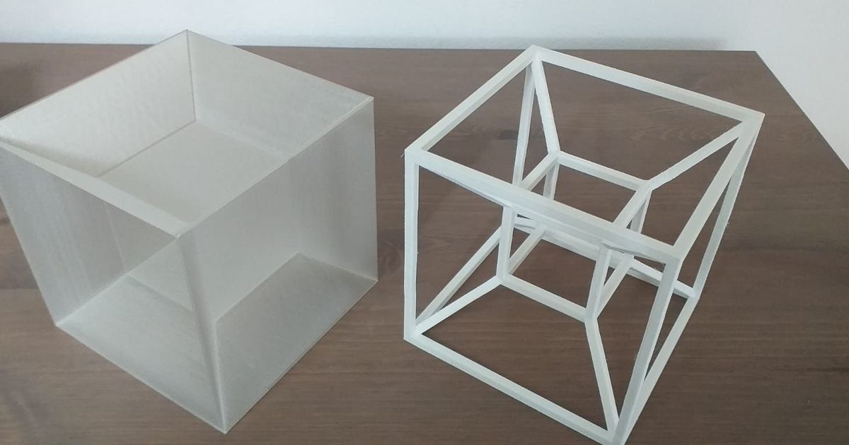 Hypercube - Tesseract by 3DJG | Download free STL model | Printables.com