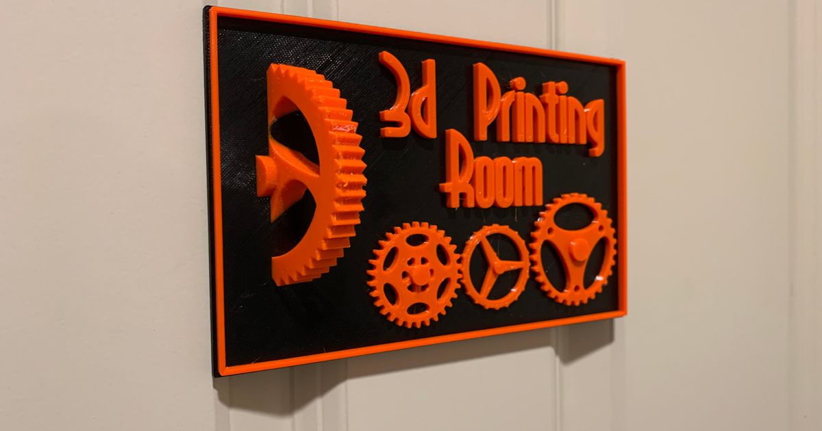 3D Print Room Sign by MikeL | Download free STL model | Printables.com