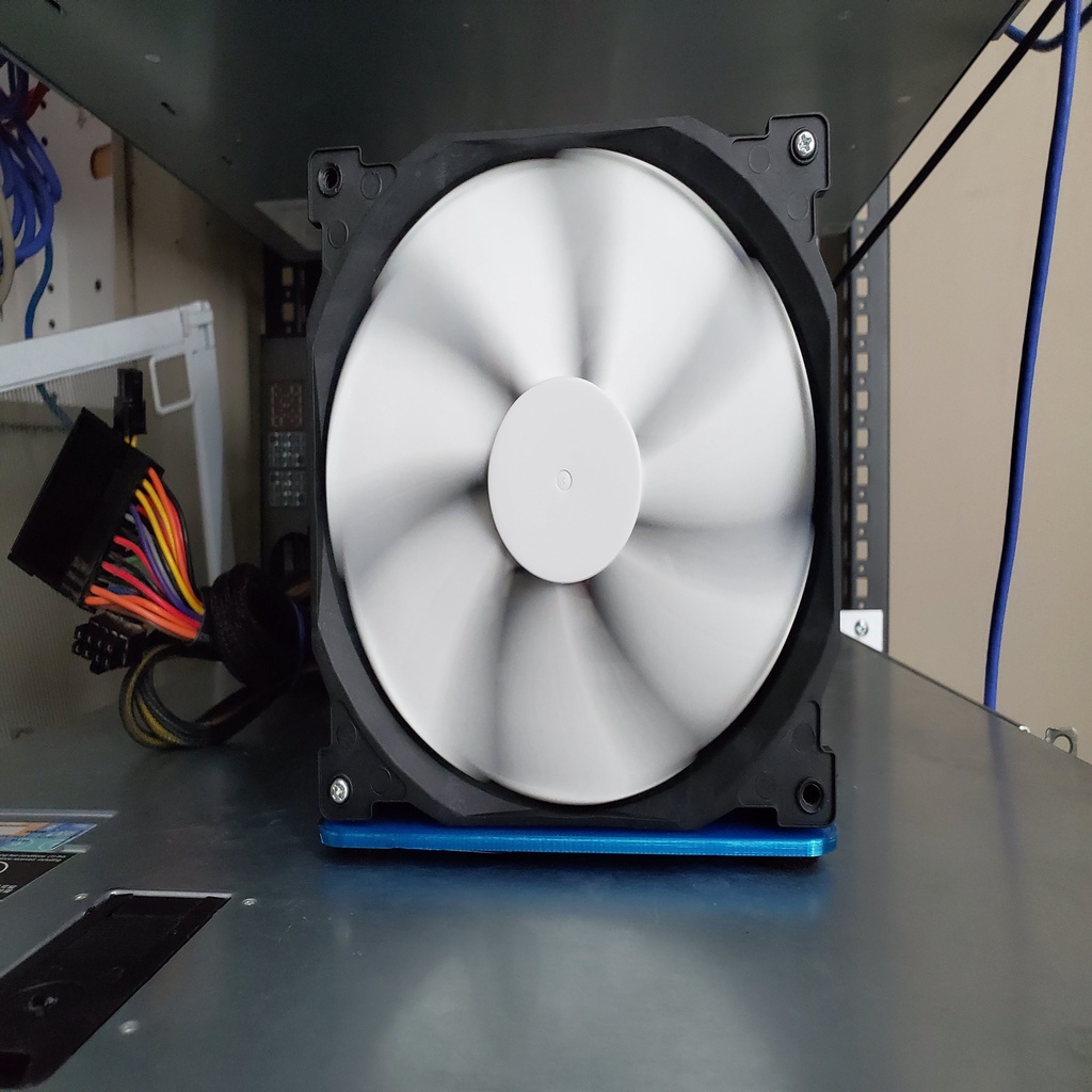 3 bay HDD Stand (140mm Fan) by DOP | Download free STL model ...