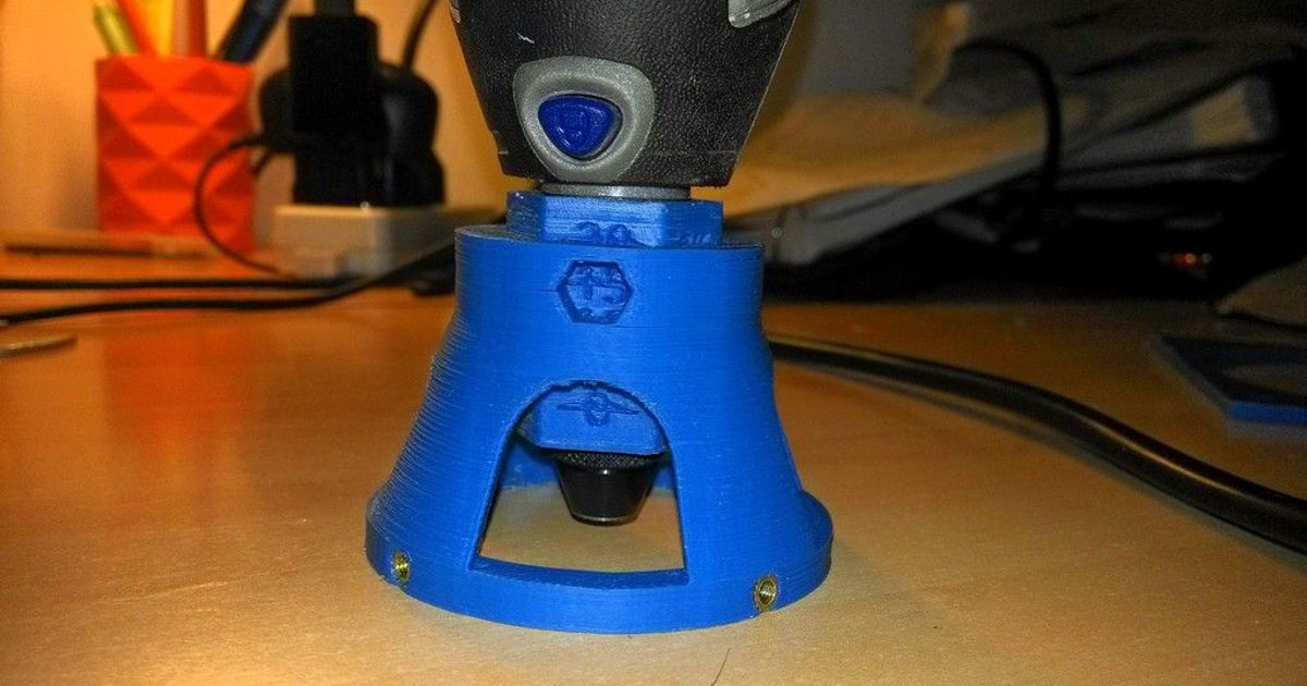 Height adjustable router attachment for rotary tool by heron | Download ...