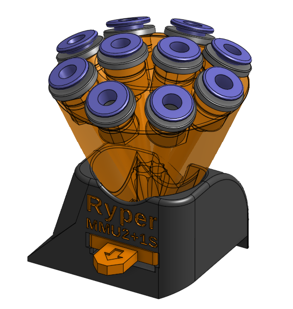 Mini Splitter v3 for MMU2+1s by Ryper3D | Download free STL model ...