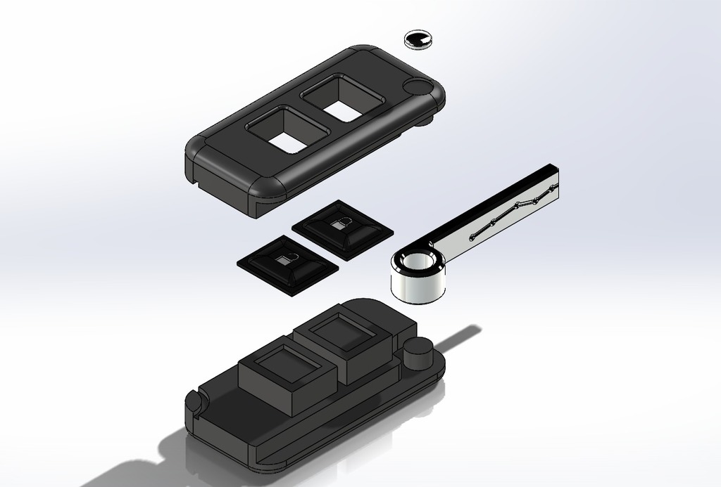 Toy Key for kids play (Car key) by Backmann3D | Download free STL model ...