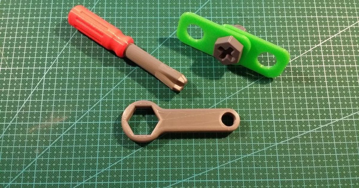 toy tool : Wrench by Backmann3D | Download free STL model | Printables.com