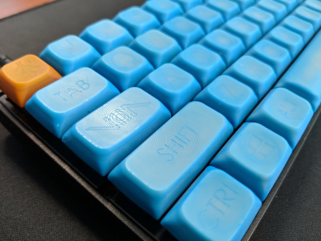 DSA-ish 61 Keycap Set with Legends by Toukejin | Download free STL ...