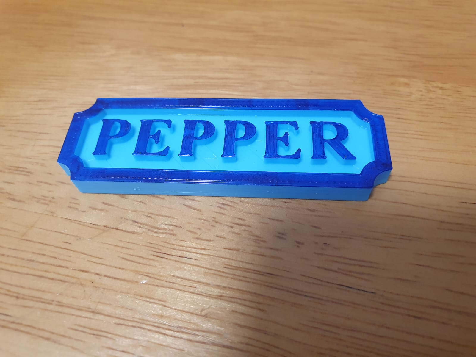 Pepper Name Plate by hugesknows | Download free STL model | Printables.com