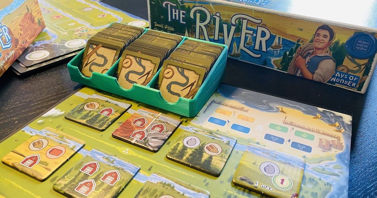 The River - Tile Insert and Organizer by 3DPrintSOS | Download free STL ...