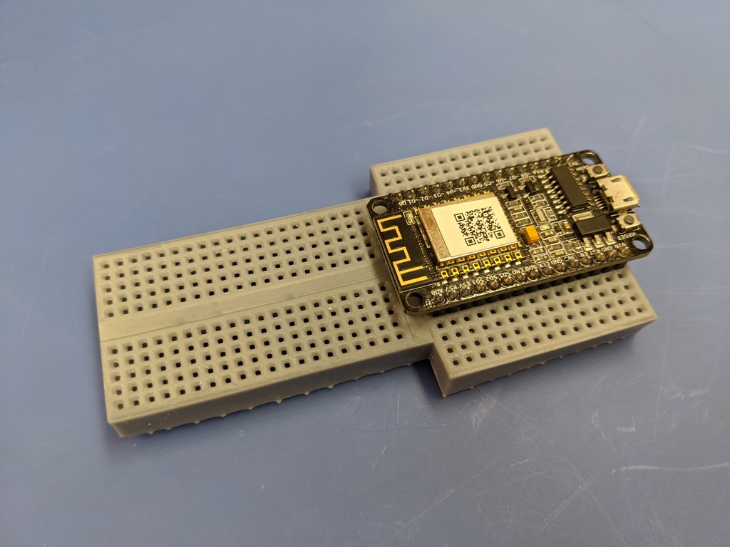 SLA ESP8266/NodeMCU/Wemos dev breadboard by sprior | Download free STL ...