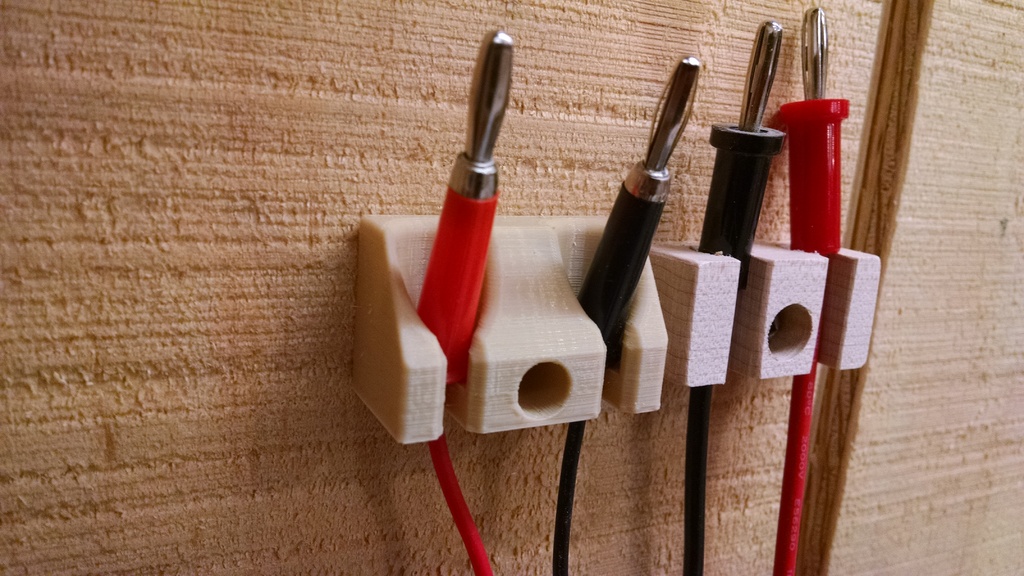 Multimeter banana plug probe cable holder by sprior | Download free STL ...