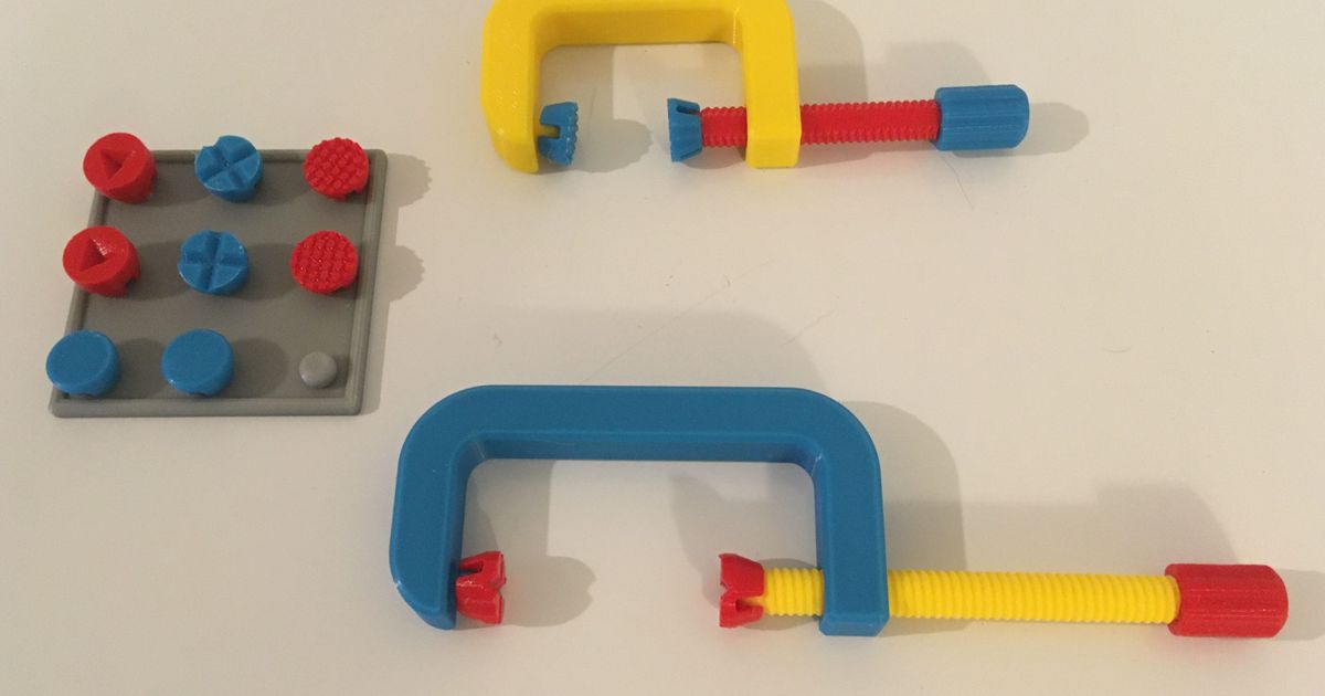 Mini C-Clamp (with interchangeable end-caps) by MajorOCD | Download ...